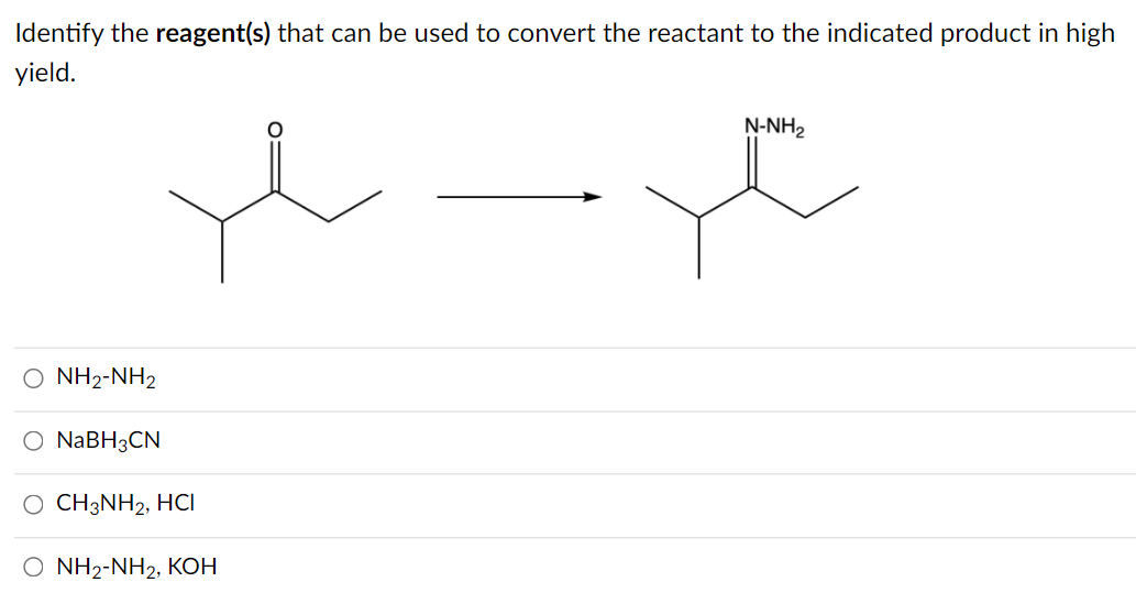Solved Identify the reagent(s) that can be used to convert | Chegg.com