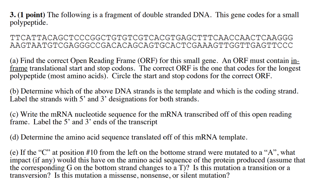 Solved 3. (1 point) The following is a fragment of double | Chegg.com