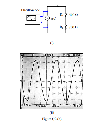 Solved b) Figure Q2 (b) shows a circuit under test which is | Chegg.com