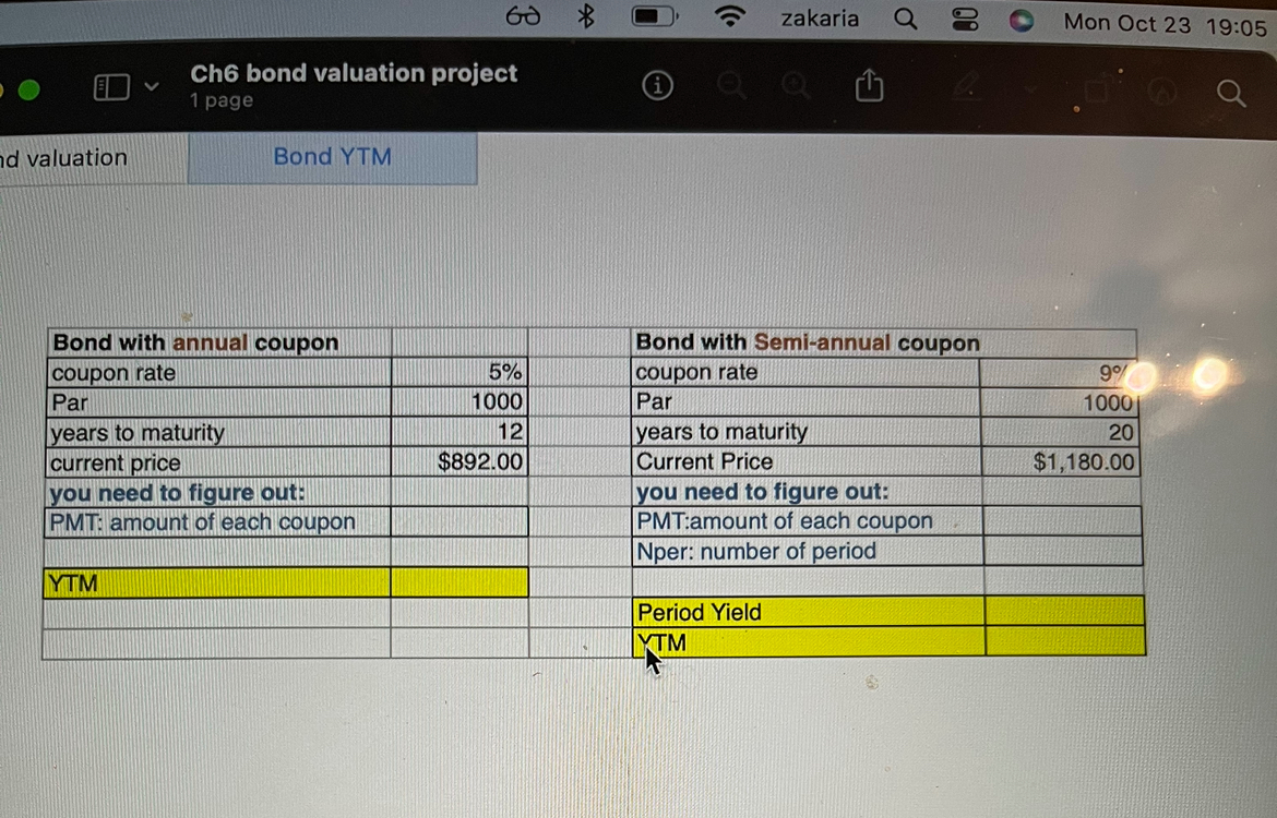 Solved complete using excel functions . ﻿send as a compelted | Chegg.com