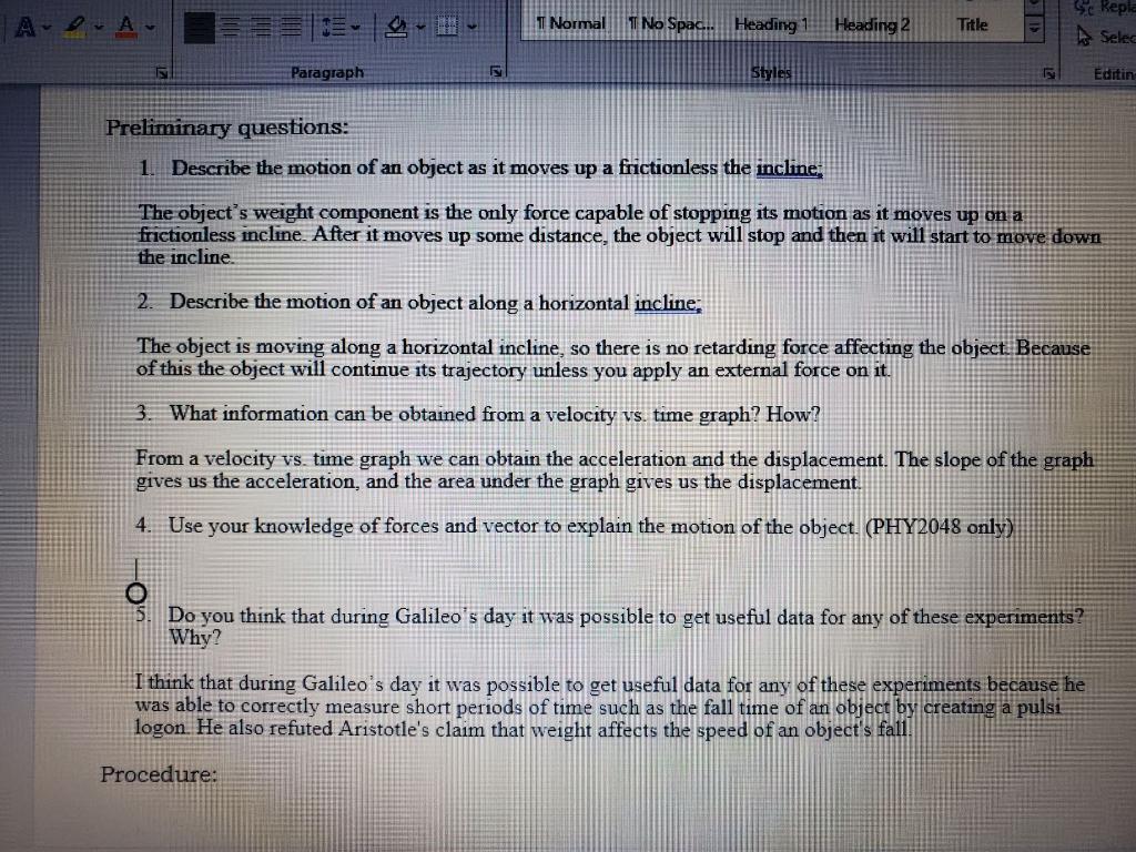 Solved ADA T Normal TT No Spac... Heading 1 Heading 2 Title | Chegg.com