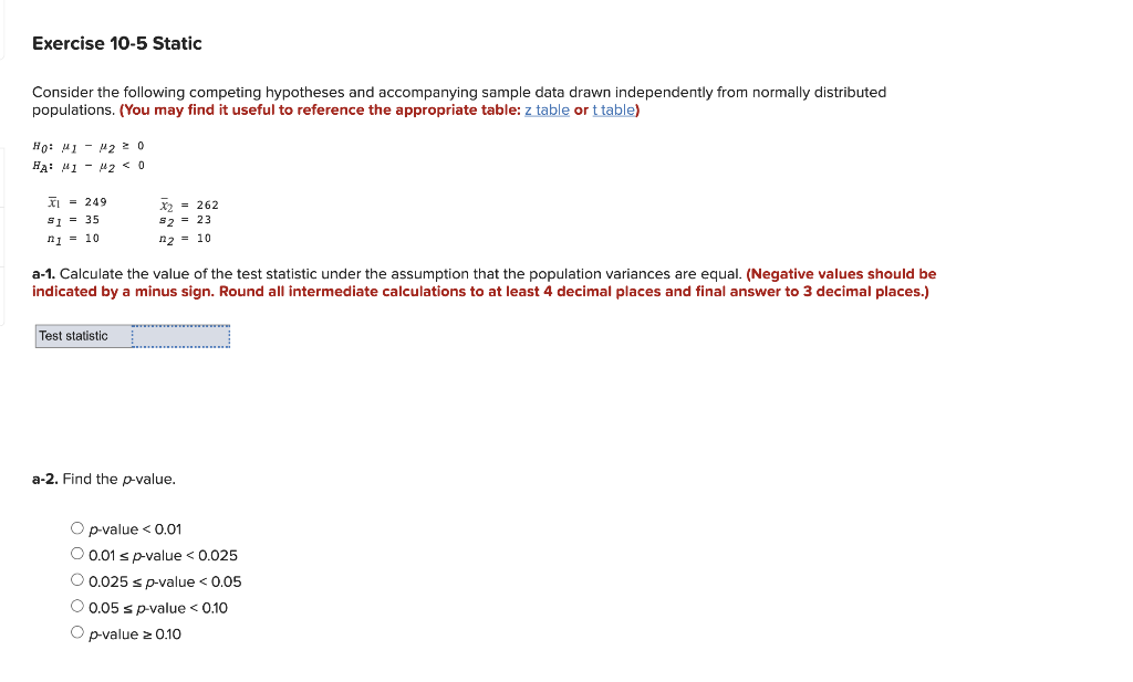 Solved b-2. Find the p-value. O p-value