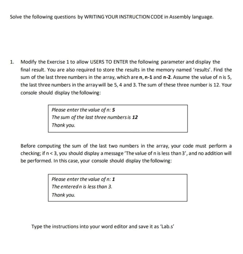 Solved Exercise 1 ####### #LOOP # This exercise will count | Chegg.com