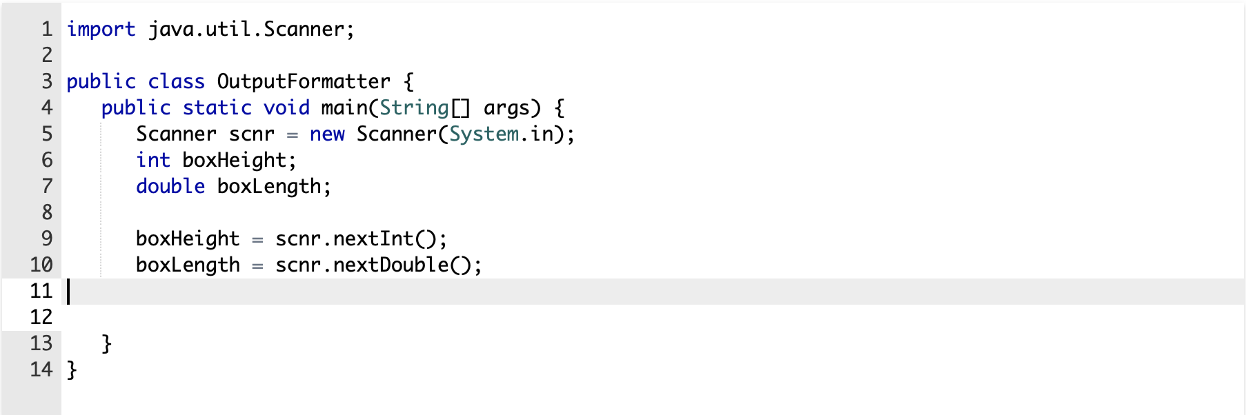 Solved Integer boxHeight and double boxLength are read from | Chegg.com