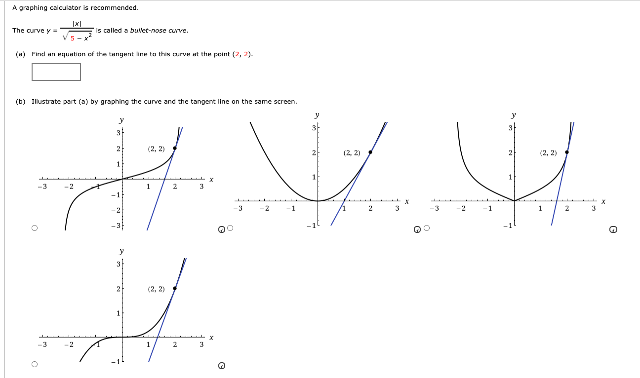 Solved A graphing calculator is recommended. الحل The curve | Chegg.com