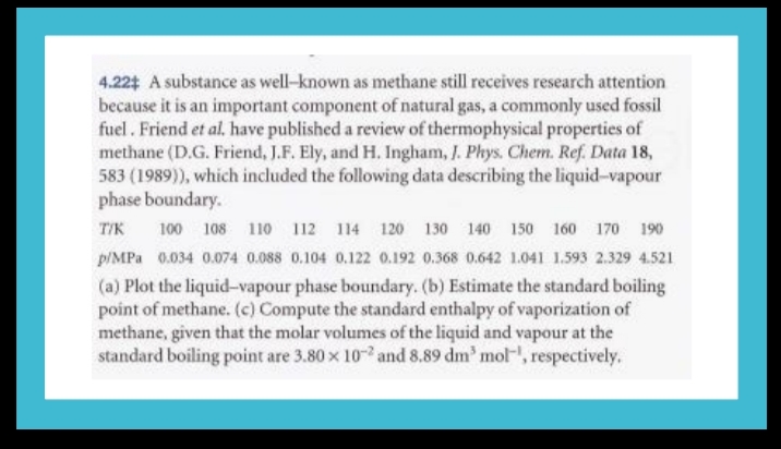 Solved 4.22‡ A substance as well-known as methane still | Chegg.com
