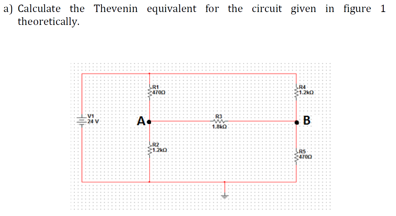 Solved a) Calculate the Thevenin equivalent for the circuit | Chegg.com