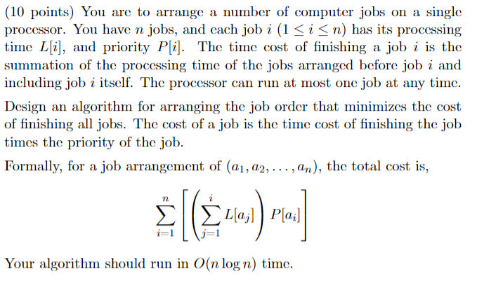 Solved (10 points) You are to arrange a number of computer | Chegg.com