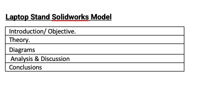 Solved Laptop Stand Solidworks Model Introduction/ | Chegg.com