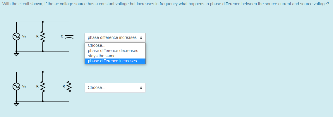 Solved: With The Circuit Shown, If The Ac Voltage Source H... | Chegg.com