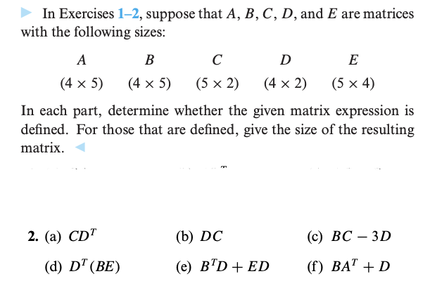 Solved In Exercises 1-2, suppose that A,B,C,D, and E are | Chegg.com