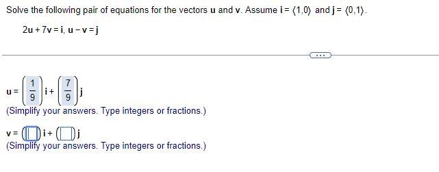 Solved Solve the following pair of equations for the vectors | Chegg.com