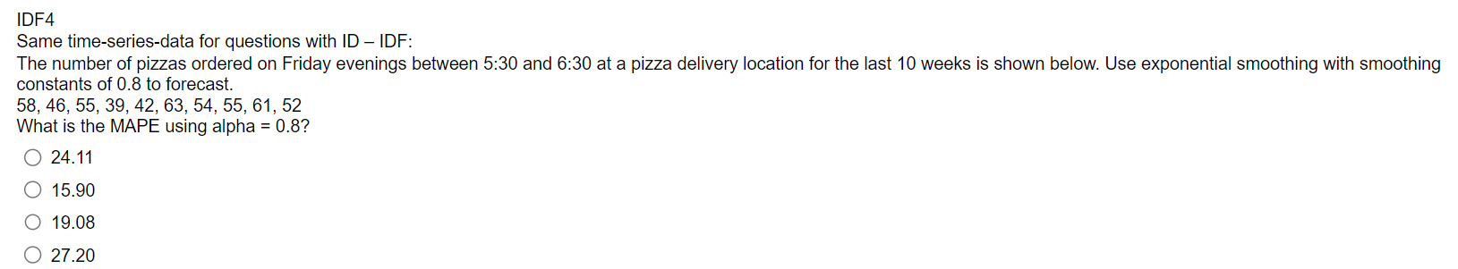 Solved IDF4 Same time-series-data for questions with ID - | Chegg.com