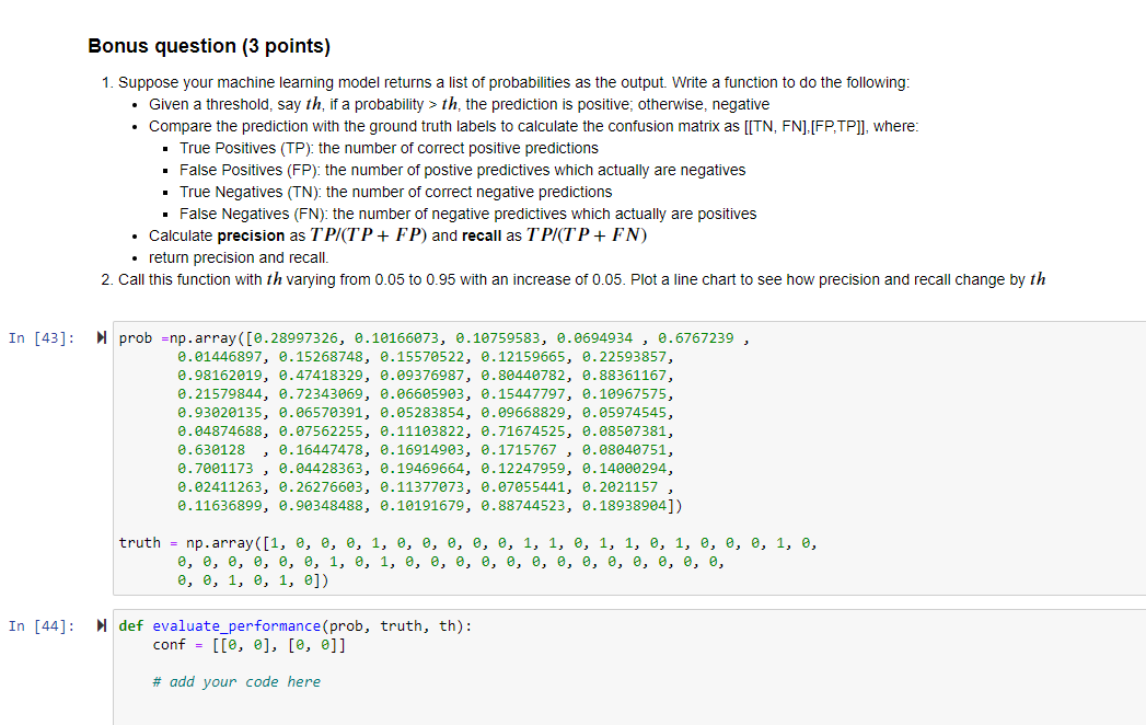 Bonus question (3 points) 1. Suppose your machine | Chegg.com