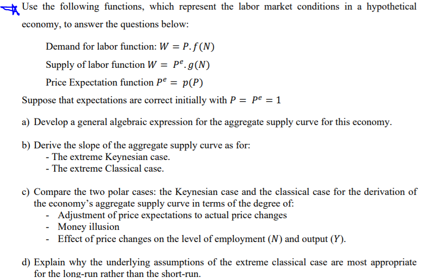 Solved Use the following functions, which represent the | Chegg.com