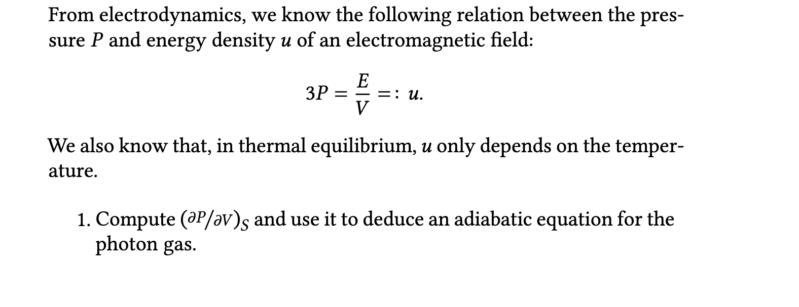 Solved From electrodynamics, we know the following relation | Chegg.com