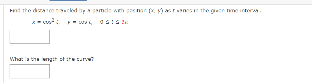 Solved Find the distance traveled by a particle with | Chegg.com