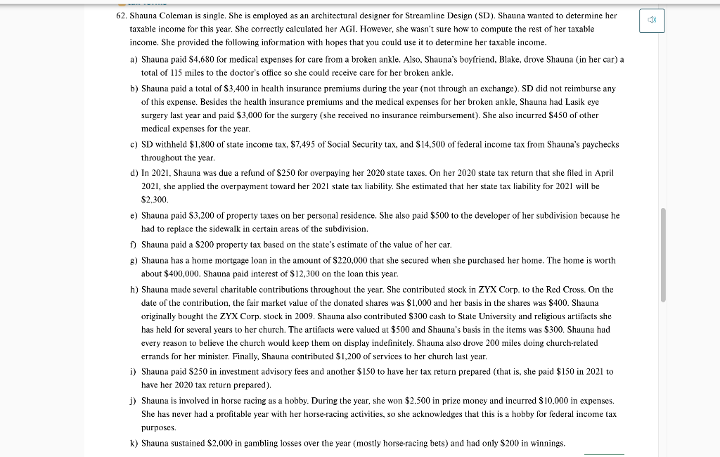 Solved complete page 2 of Form 1040 through line 10 and | Chegg.com