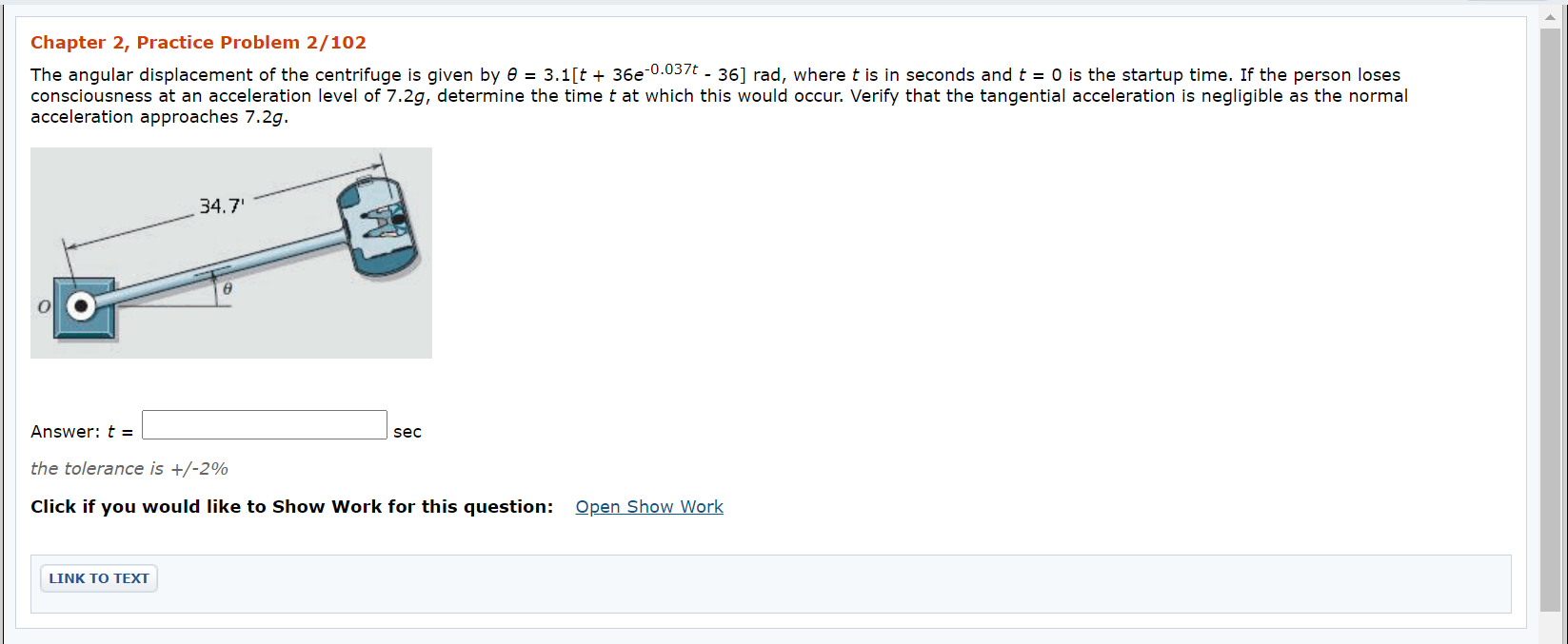 Solved Chapter 2, Practice Problem 2/104 Particle P moves | Chegg.com