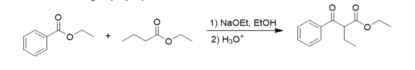 Solved 1) NaOEt, EtOH 2) H30+ + | Chegg.com