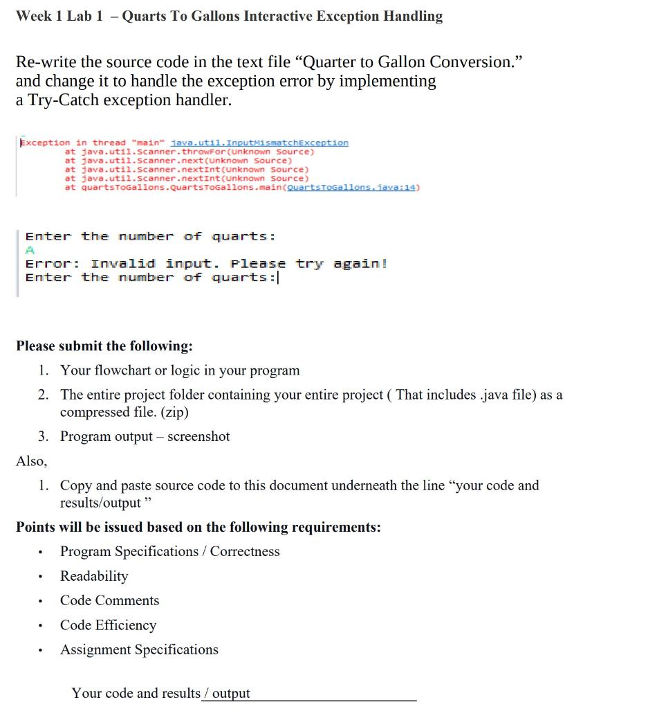 Solved package quartsToGallons; import java.util.Scanner; | Chegg.com
