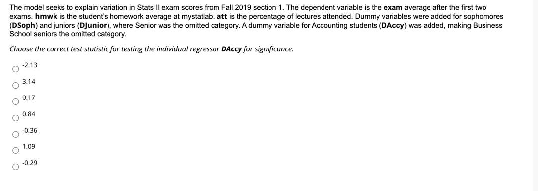 Solved (Multiple Regression Excel Output Problem.) | Chegg.com