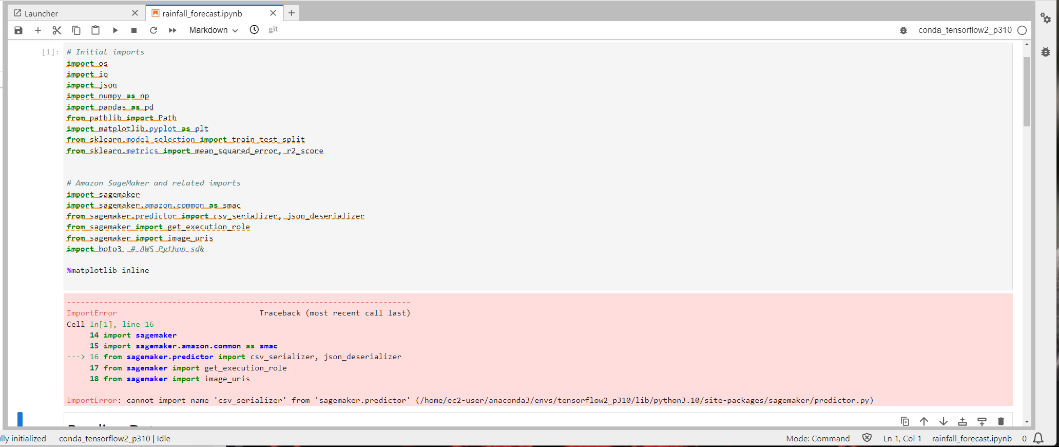 Solved Importerror Traceback Most Recent Call Last Cell