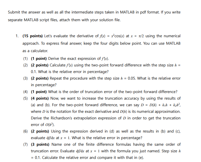 Solved Submit the answer as well as all the intermediate | Chegg.com