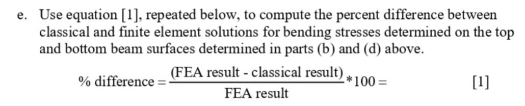 Solved e. ﻿Use equation [1], ﻿repeated below, to compute the | Chegg.com
