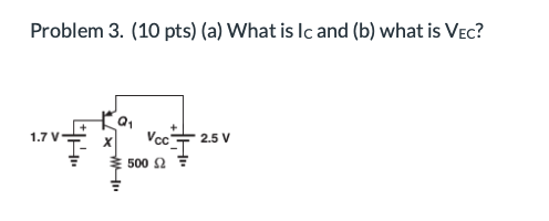 Solved Problem 3. (10 pts) (a) What is Ic and (b) what is | Chegg.com