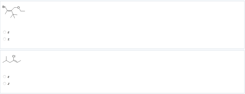 Solved For each of the following alkenes, assign the | Chegg.com