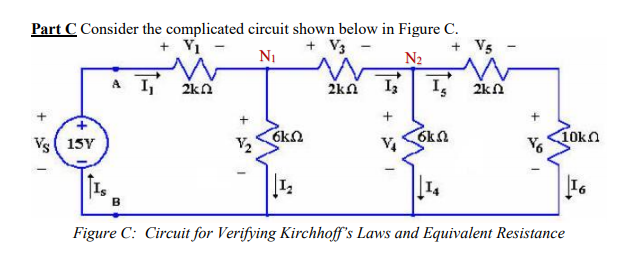 Solved Part C Consider the complicated circuit shown below | Chegg.com Solved Part C Consider the complicated circuit shown below | Chegg.com