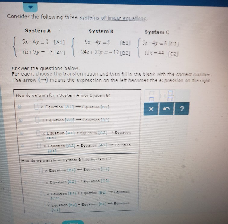 Solved Consider the following three systems of linear | Chegg.com