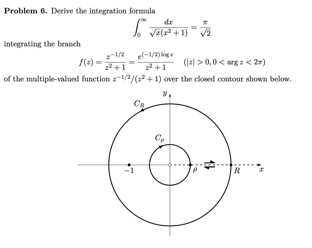 Solved by an EXPERT Problem 6. ﻿Derive the integration | Chegg.com