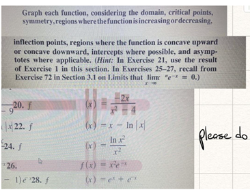 Solved Graph each function, considering the domain, critical | Chegg.com