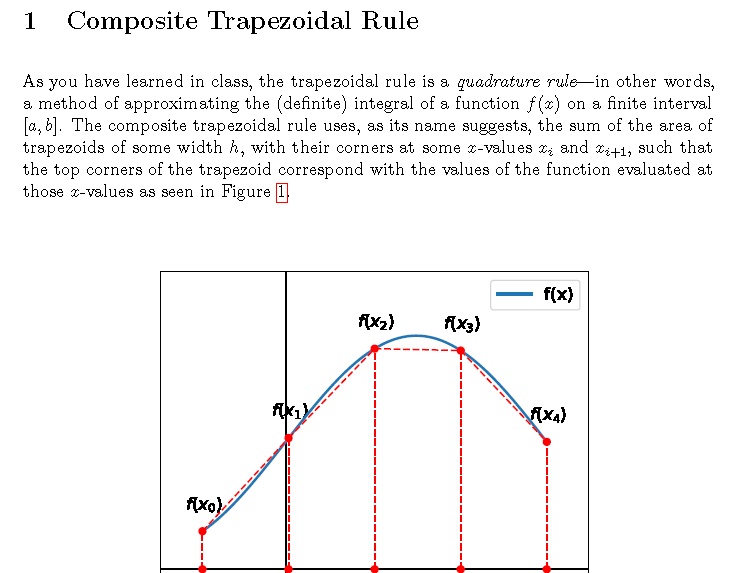 1 Composite Trapezoidal Rule a As you have learned in | Chegg.com