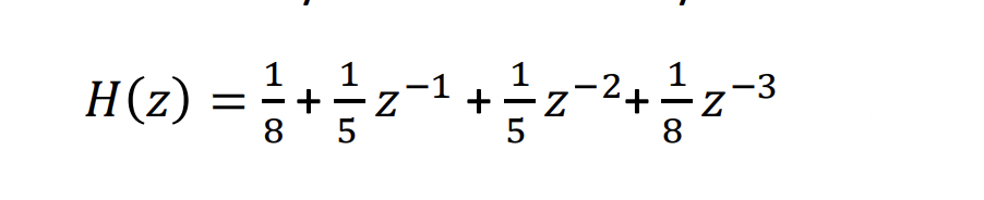 Solved Construct the filter whose transfer function is given | Chegg.com