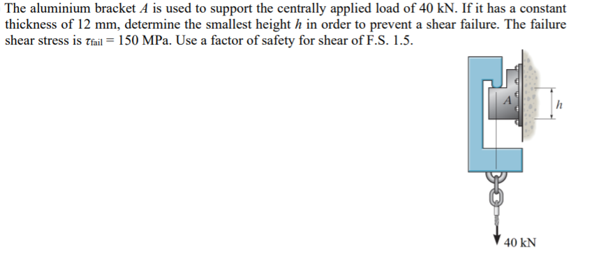 Solved The beam is supported by a pin at A and a short link | Chegg.com
