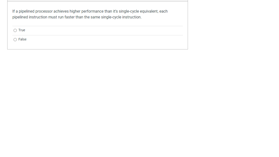 Solved If a pipelined processor achieves higher performance | Chegg.com