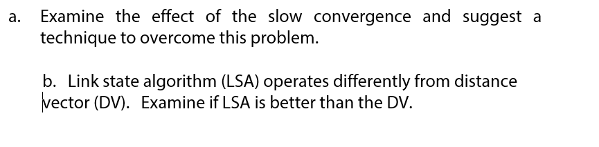 Solved Examine the effect of the slow convergence and | Chegg.com