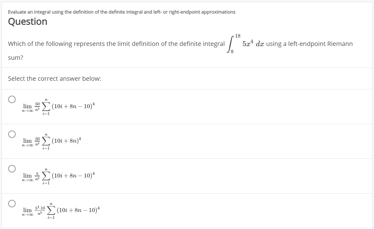 Solved Evaluate an integral using the definition of the | Chegg.com
