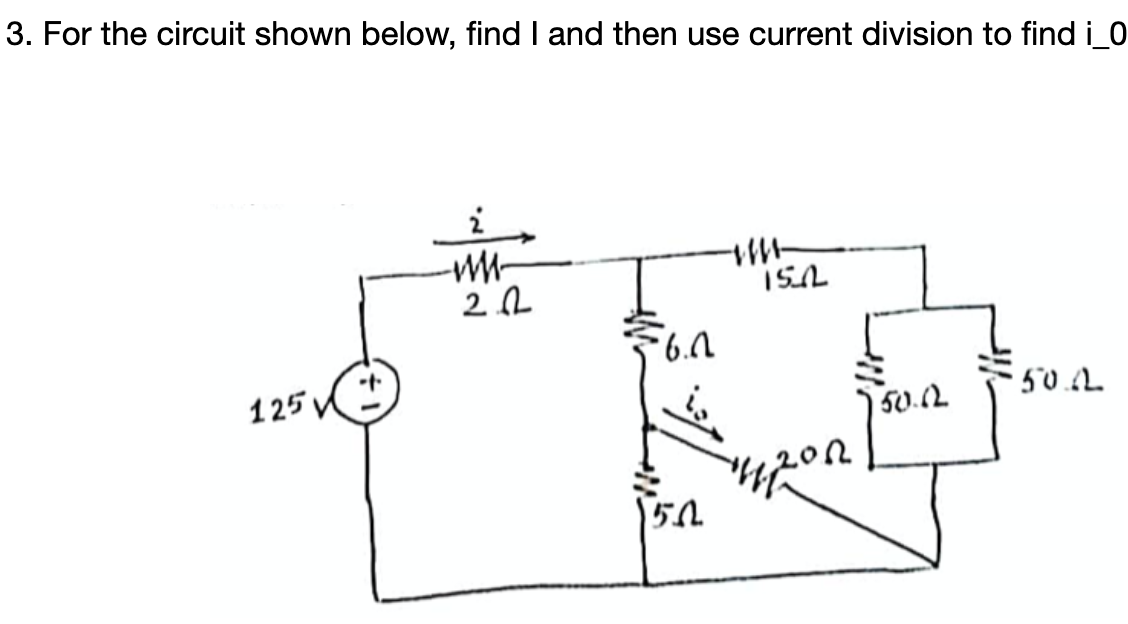 Solved 3. For the circuit shown below, find I and then use | Chegg.com