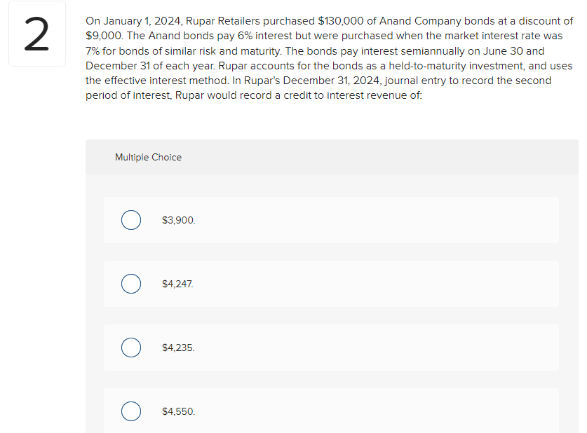 Solved On January 1, 2024, Rupar Retailers purchased | Chegg.com
