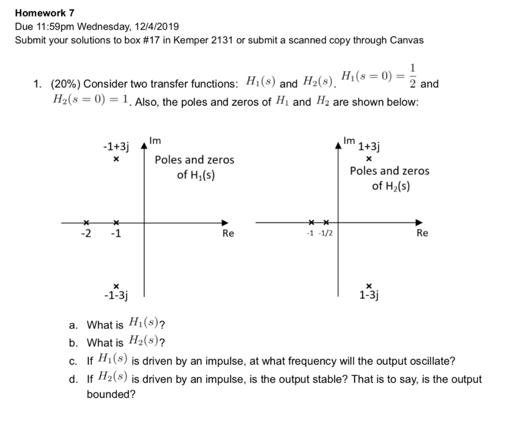 Solved Homework 7 Due 11:59pm Wednesday, 12/4/2019 Submit | Chegg.com