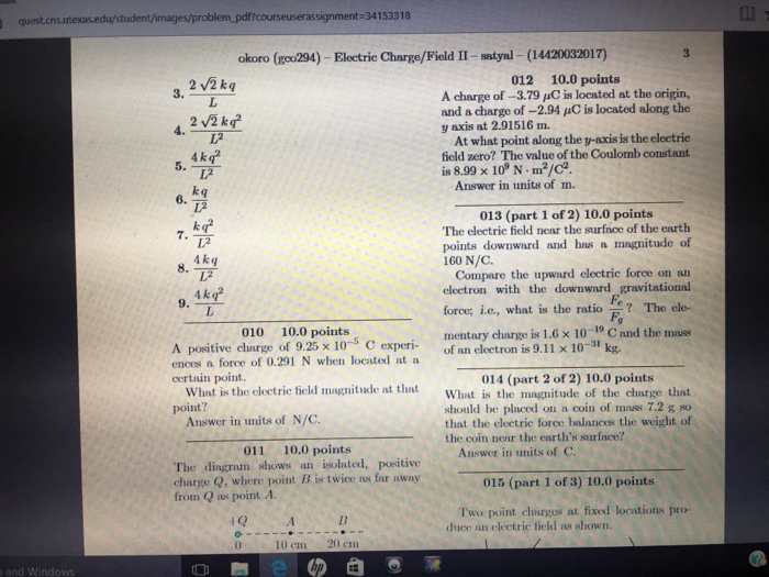 Solved 2 squareroot 2 kq/L 2 squareroot 2 kq^2/L^2 | Chegg.com