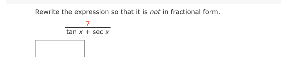 Solved Rewrite the expression so that it is not in | Chegg.com