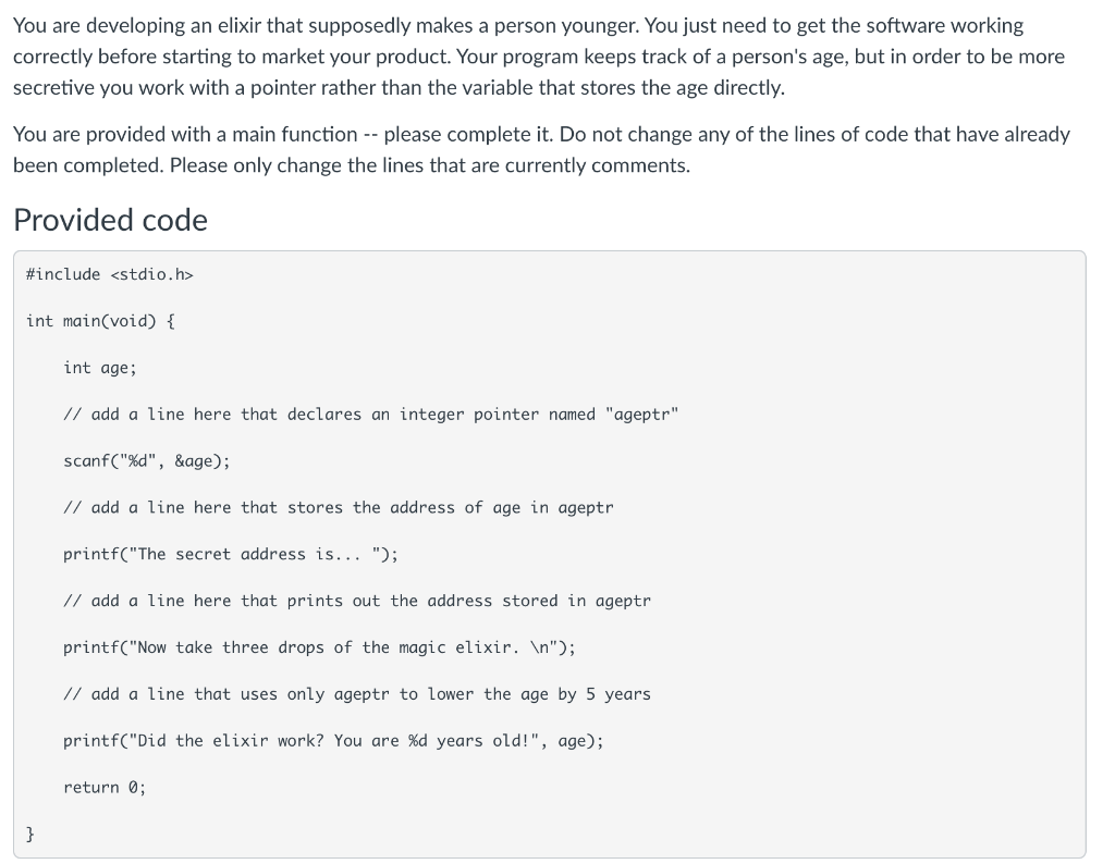 Solved You are developing an elixir that supposedly makes a | Chegg.com