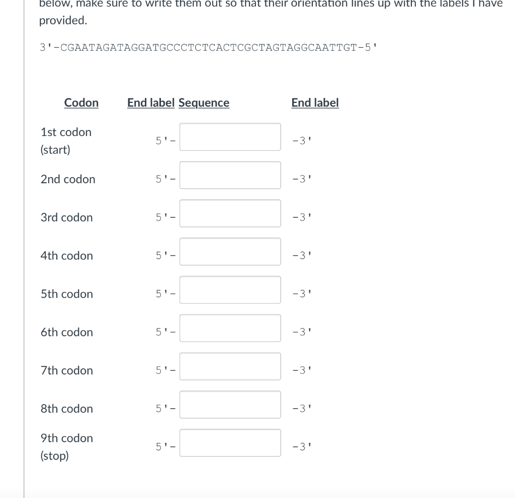 Solved function as a stop codon. Now you know how to locate | Chegg.com