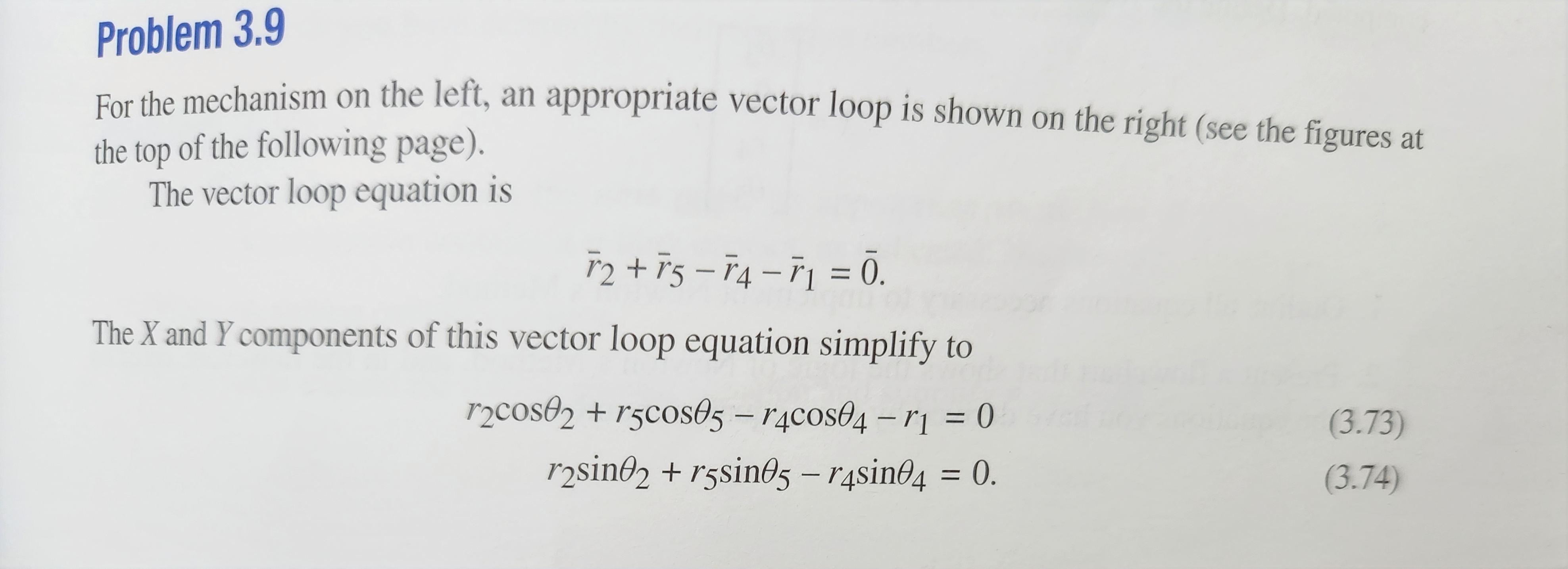 Solved For the mechanism on the left, an appropriate vector | Chegg.com