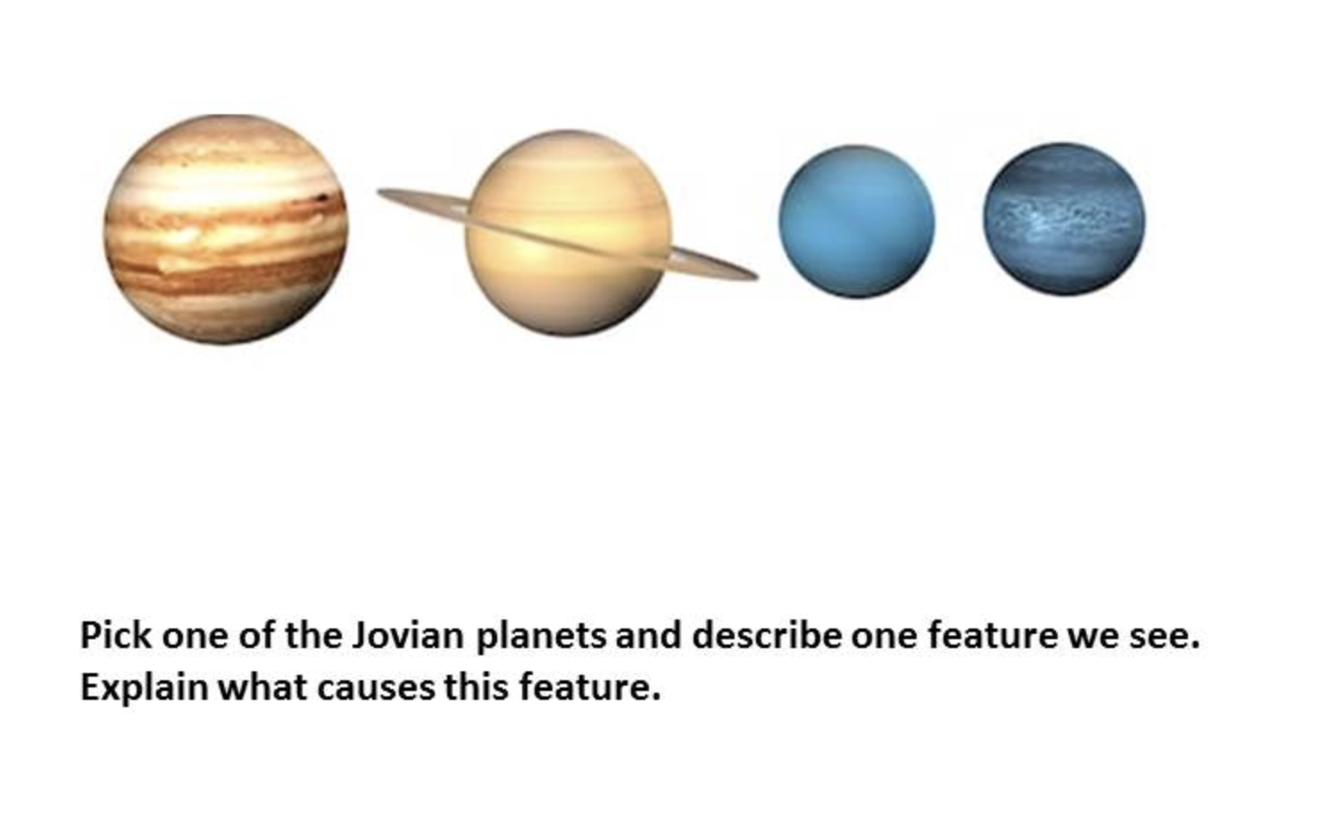 Solved Pick one of the Jovian planets and describe one | Chegg.com